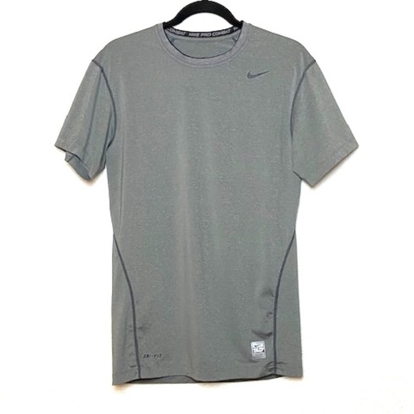 Nike | Shirts | Nike Pro Combat Dri Fit Compression Workout Top Xl ...